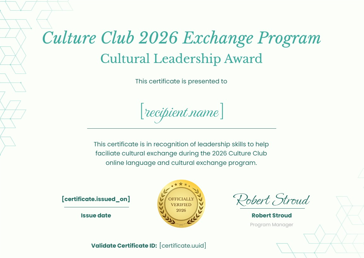 Apply to Join – Culture Club